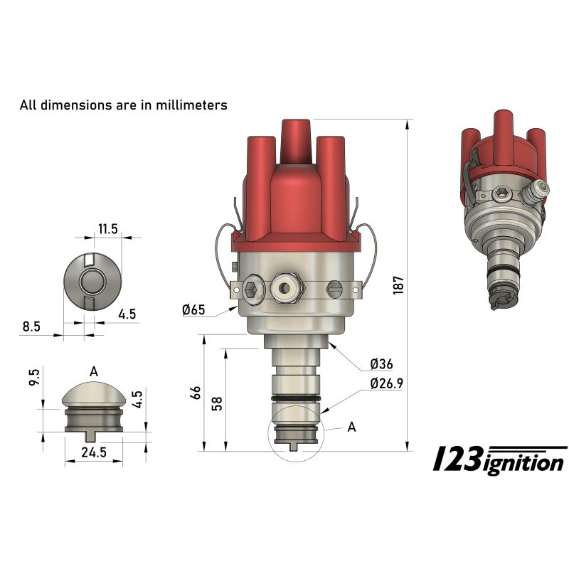 123ignition VW-R complete system for Beetle (without vacuum advance)